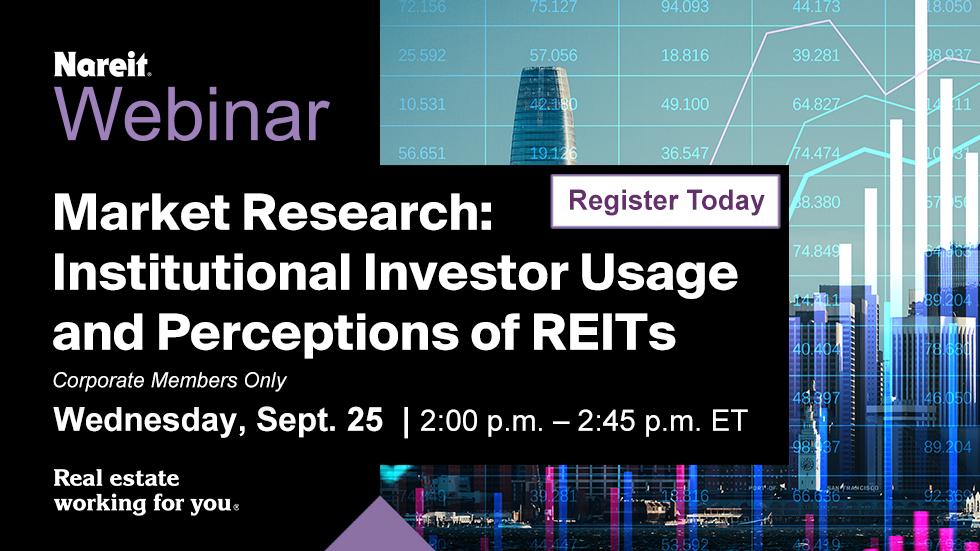 Nareit Webinars for REIT Professionals | Nareit